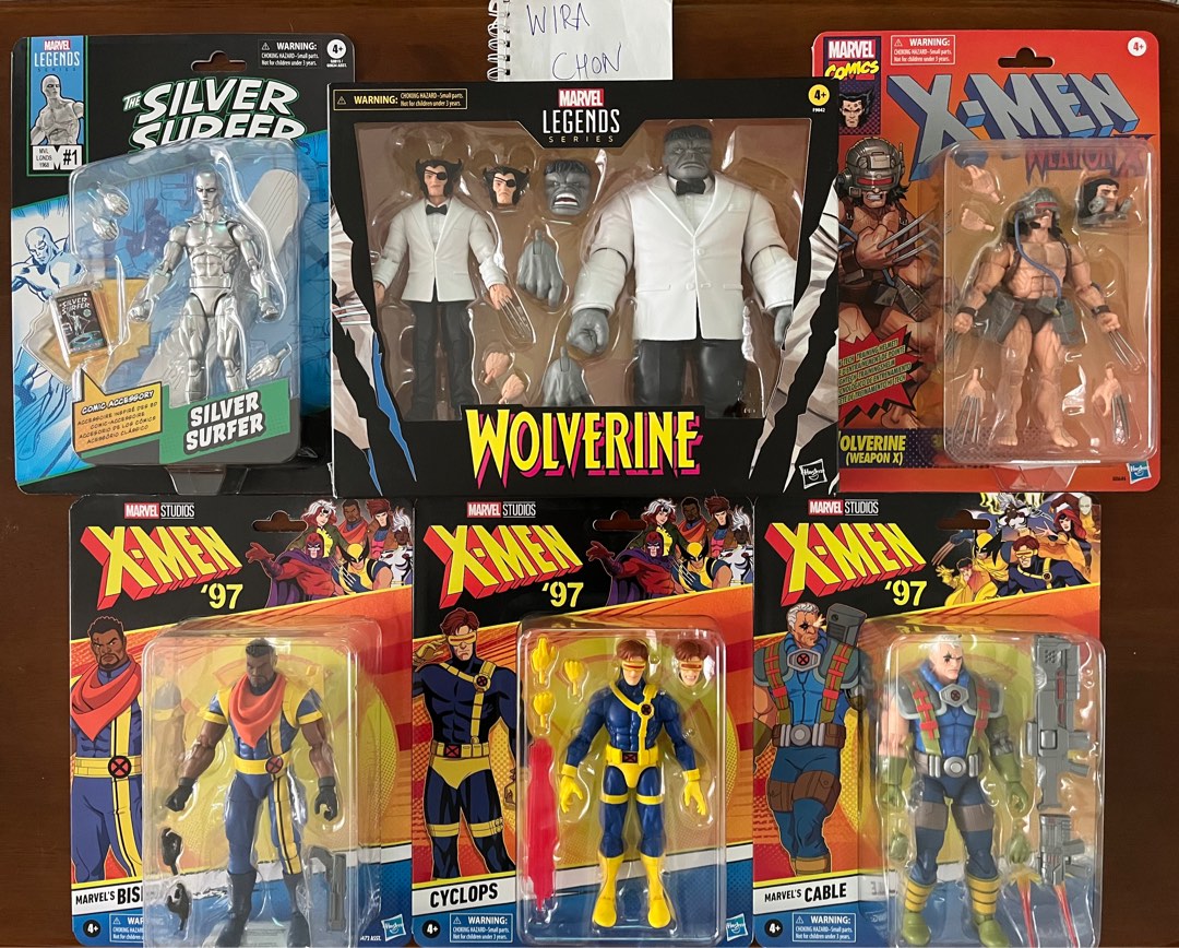 Marvel legends Cyclops Cable Bishop Silver Surfer Weapon X Patch Joe ...