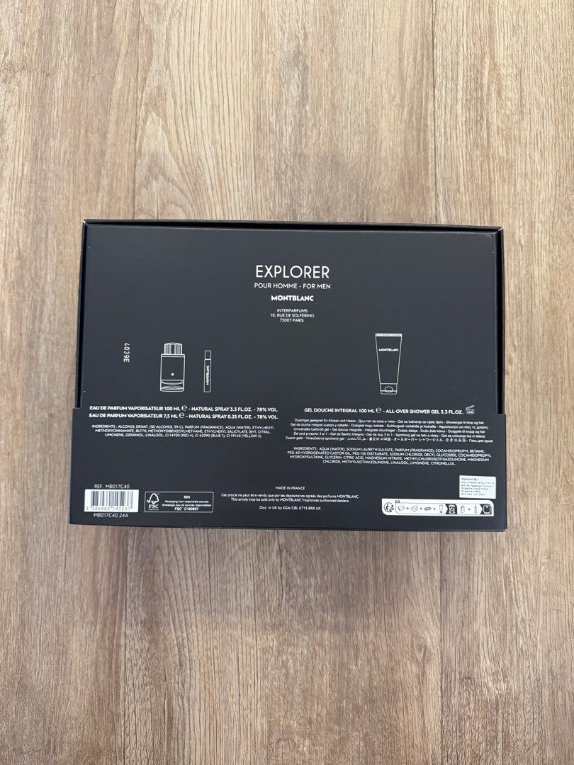 Montblanc Explorer EDP Gift Set, Beauty & Personal Care, Fragrance ...
