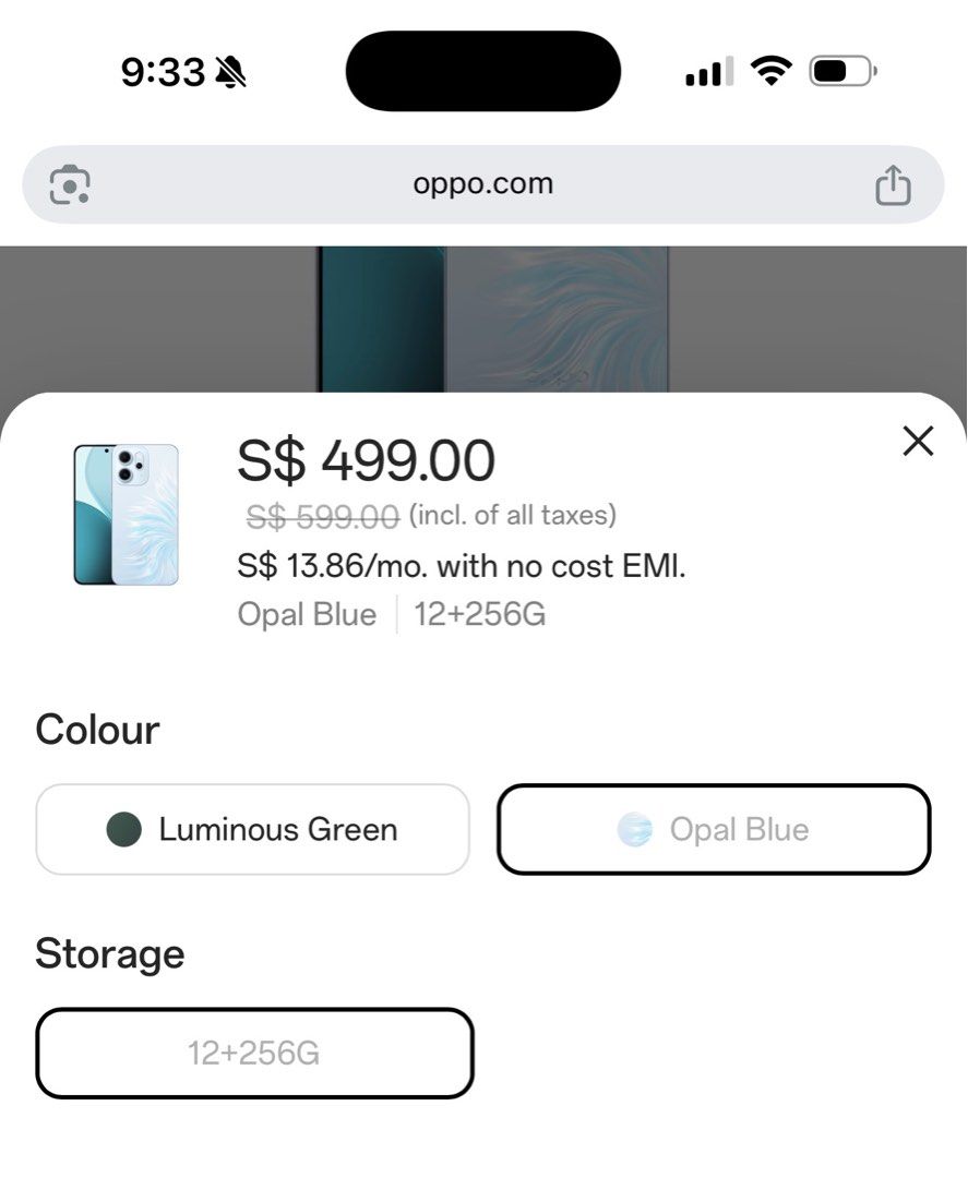 Oppo Reno 14F 5G 256GB Opal Blue, Mobile Phones & Gadgets, Mobile ...