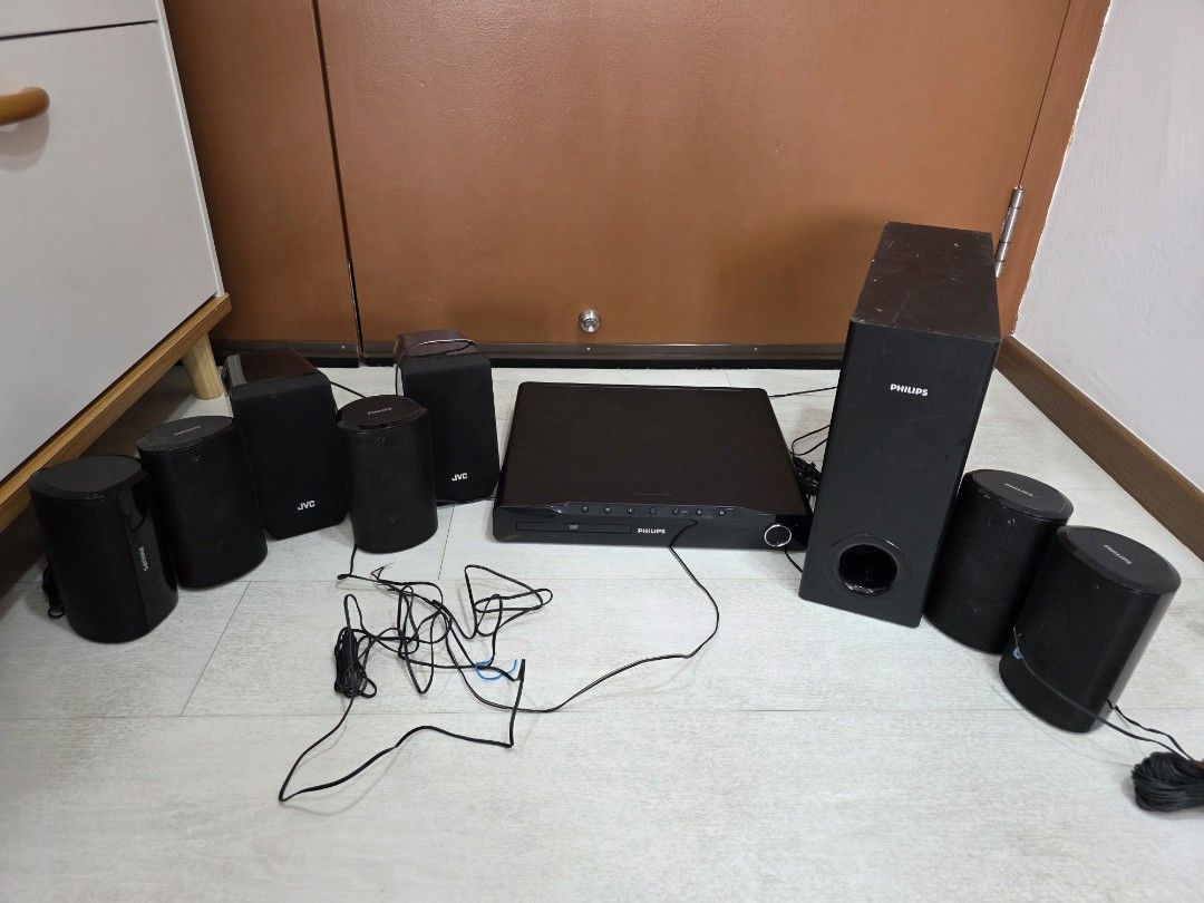 Philips/JVC sound bar theatre system woofer, TV & Home Appliances, TV ...