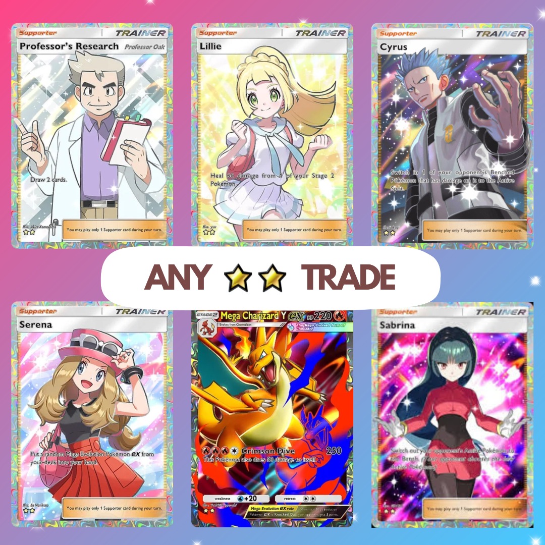 🔥Pokemon TCGP 2 Star Trade / Pokemon TCG Pocket Trading - ALL cards ...