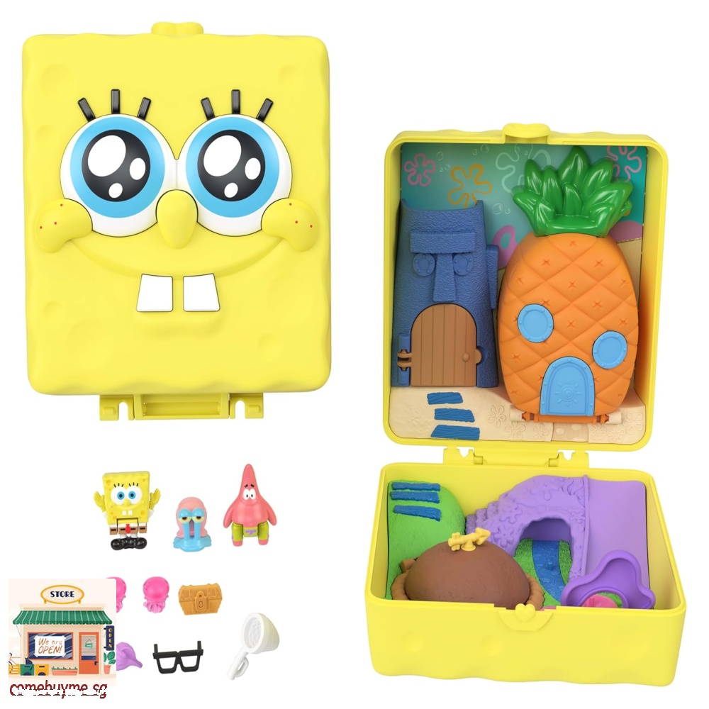 Polly Pocket x Spongebob Partnership Box Micro Dolls Spongebob and ...