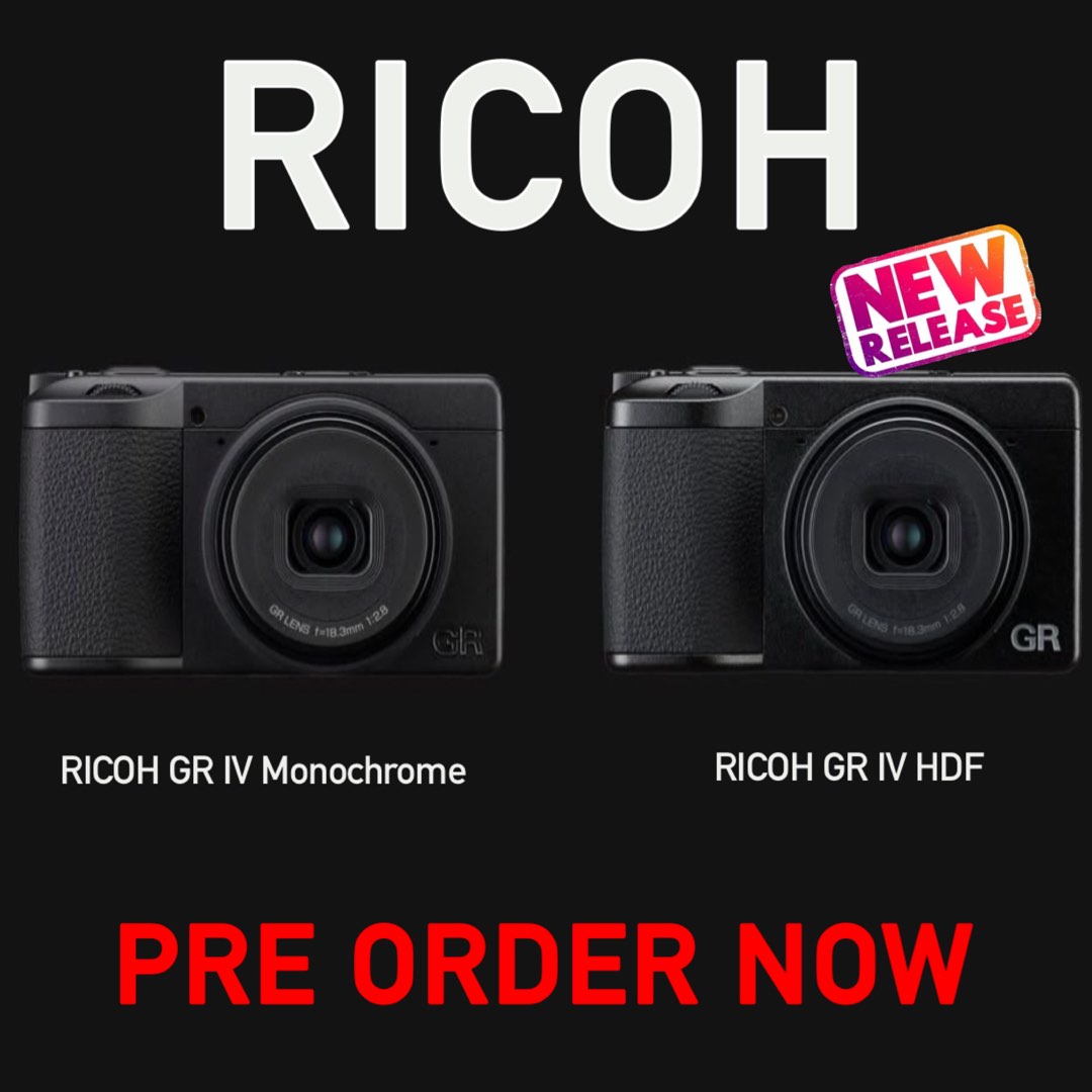 PRE ORDER RICOH GR IV HDF OR GRIV Monochrome / griv gr4 gr 4 GR4 GRIV ...