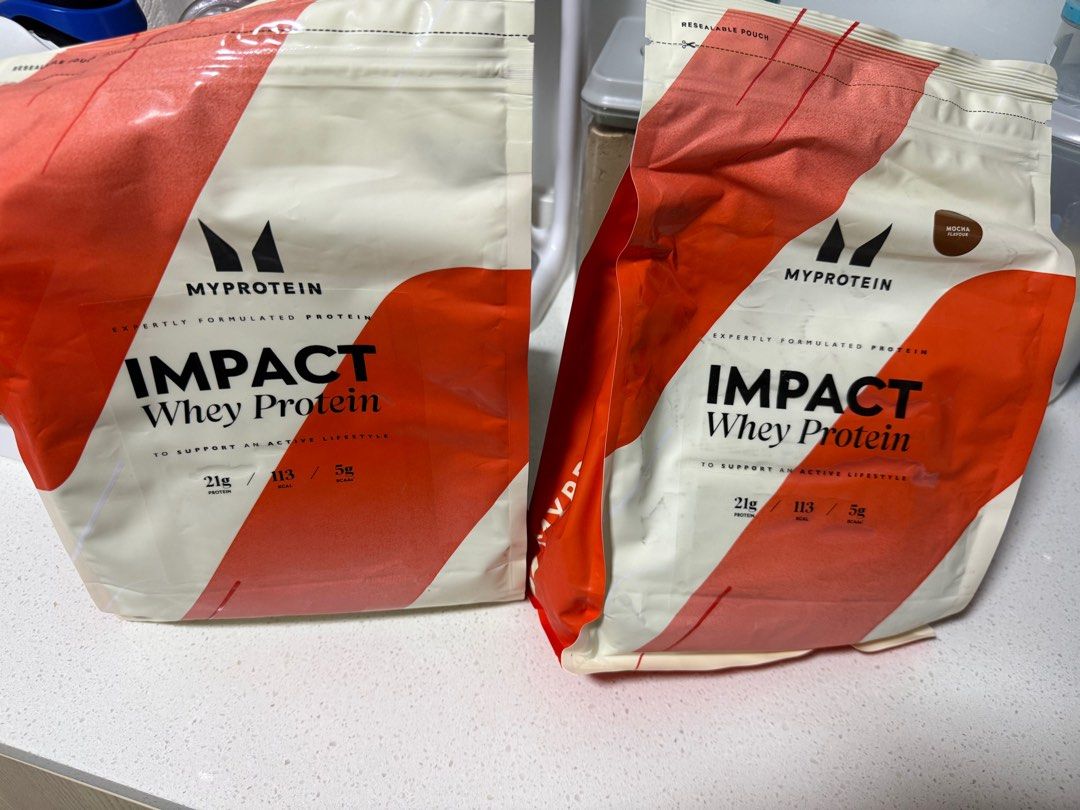 (Price for 2) Impact Whey Protein Powder MOCHA - Best Before 12/2026 ...