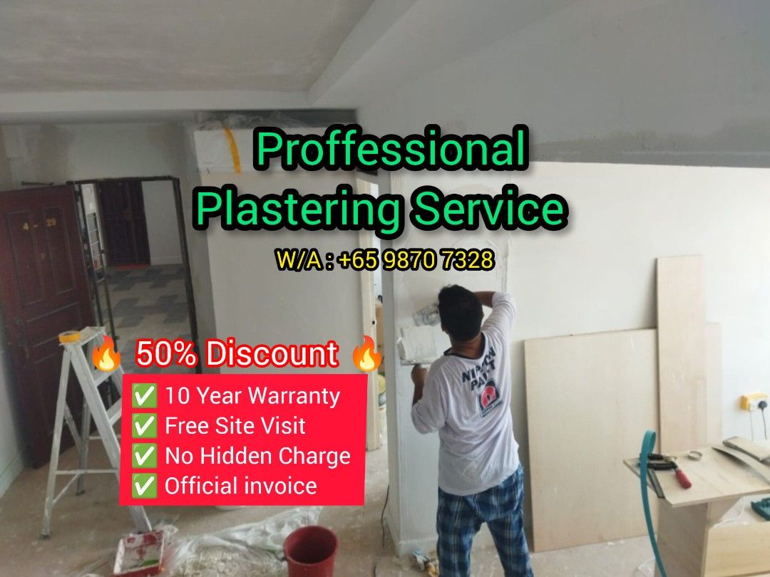 Professional plastering service /S11 cement plastering service /wall ...