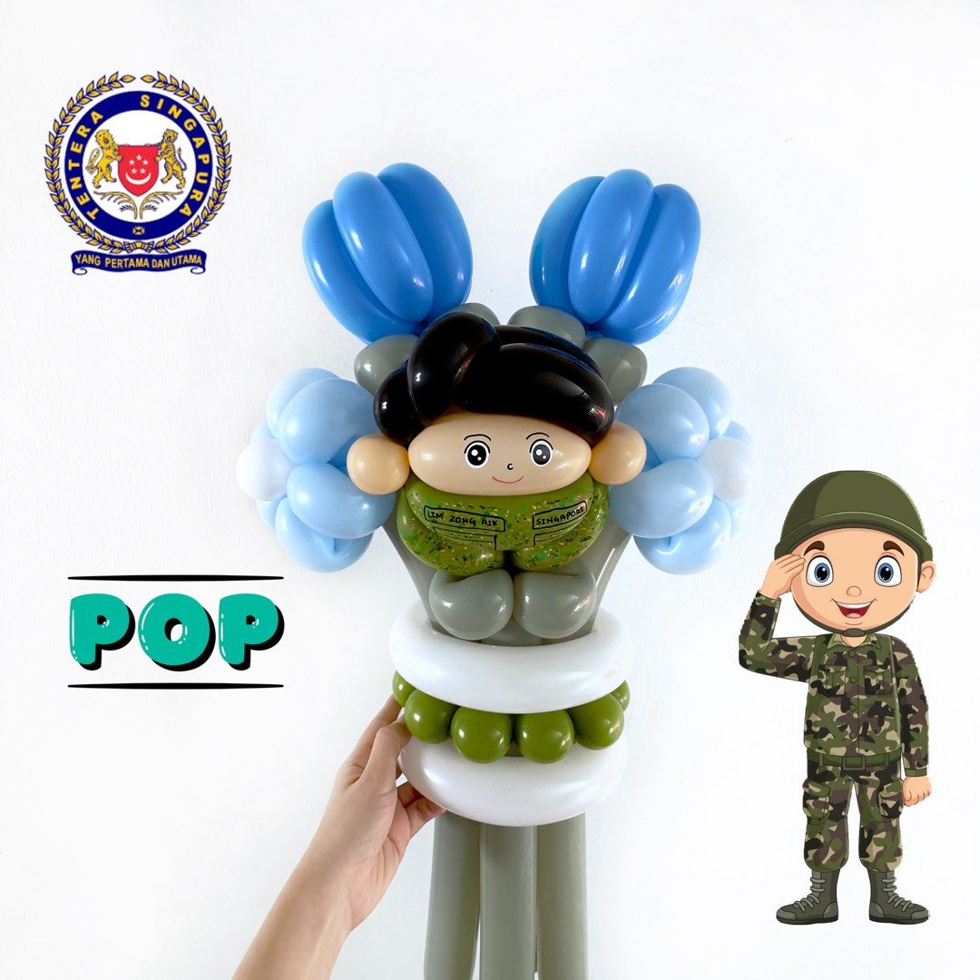 (Read description) hand sculpted customized SAF POP police army doll ...