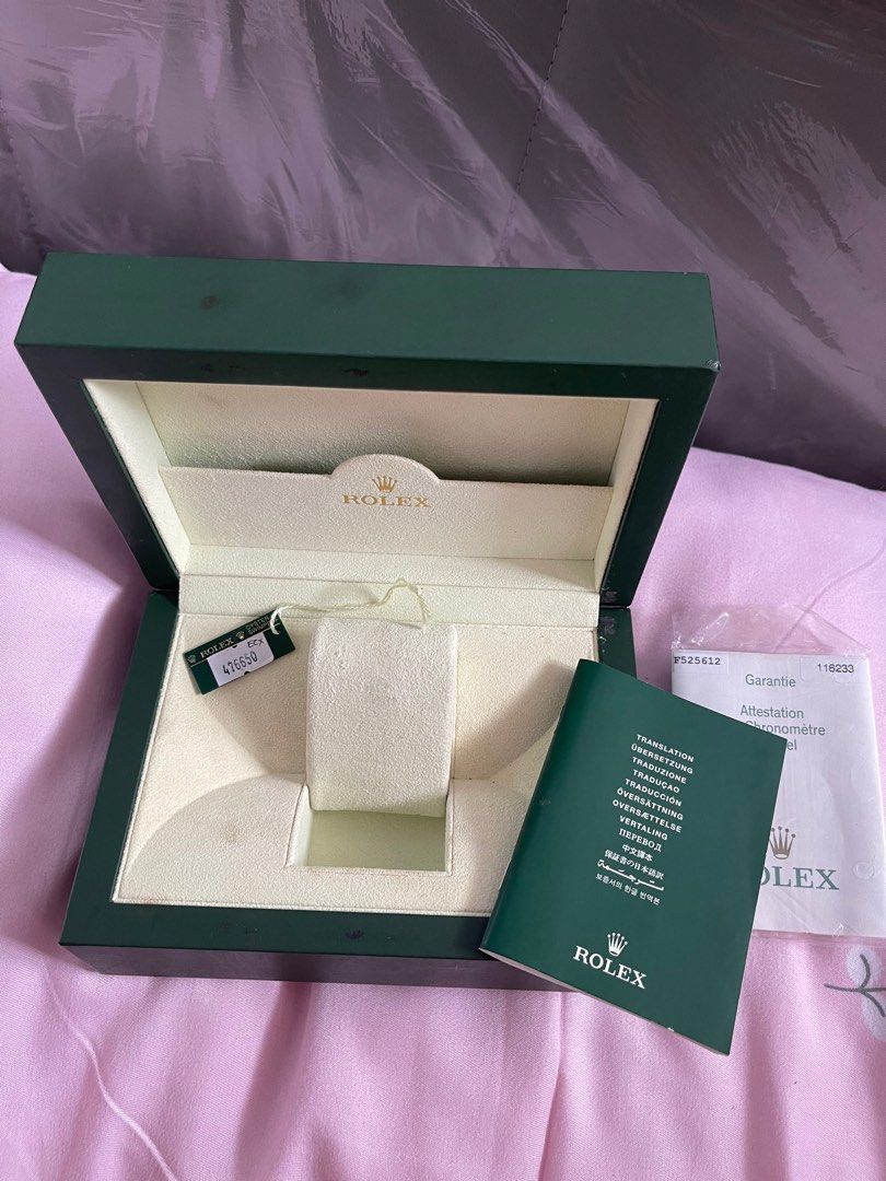 Rolex Watch Box with Papers, Luxury, Watches on Carousell