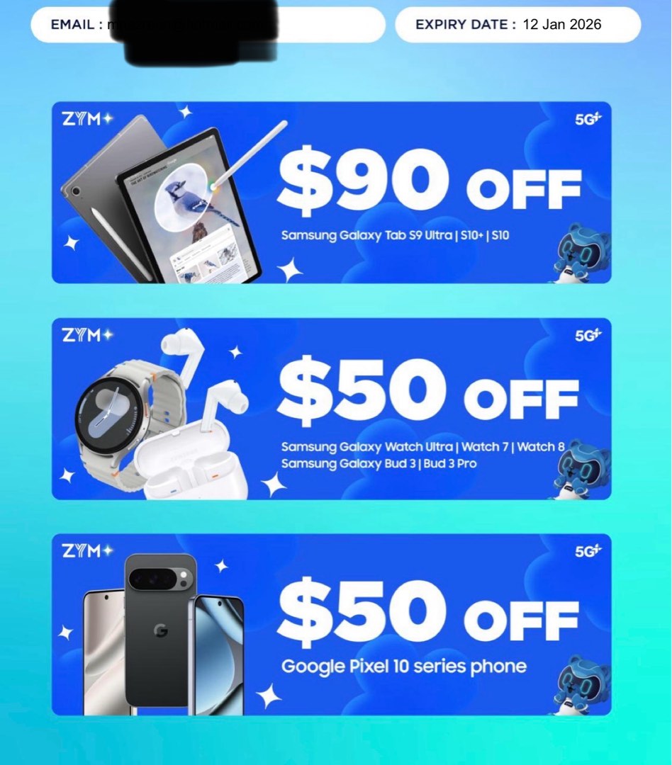 Samsung E voucher (xpired), Tickets & Vouchers, Vouchers on Carousell