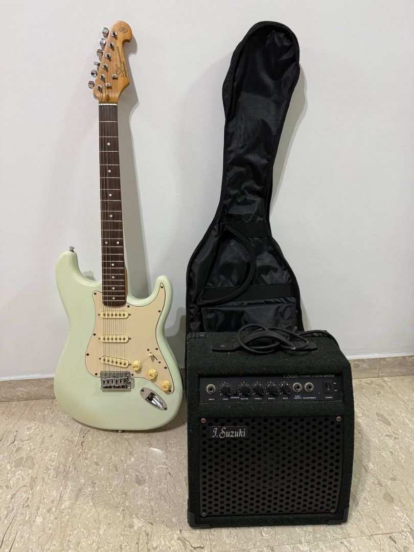 SX Electric Guitar with j.suzuki Amplifier, Hobbies & Toys, Musical ...