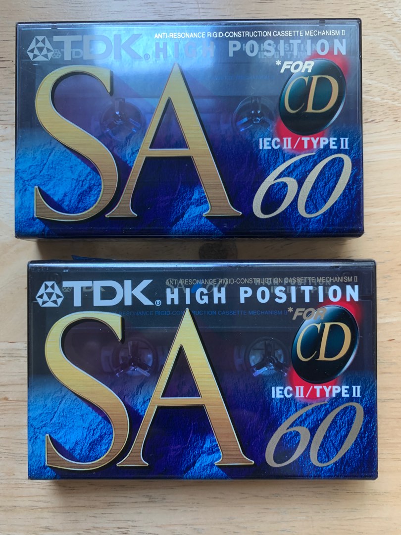 TDK SA 60 / SA60 cassette tape 2 盒 共 $150元 Type II / Type 2 空白用作錄音的卡式帶 ...