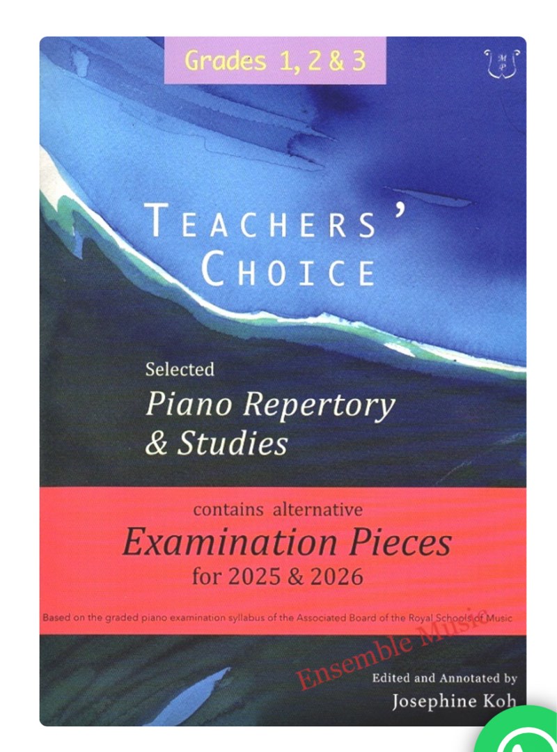 Teachers' Choice Examination Pieces for 2025 & 2026 Grades 1, 2 & 3 ...
