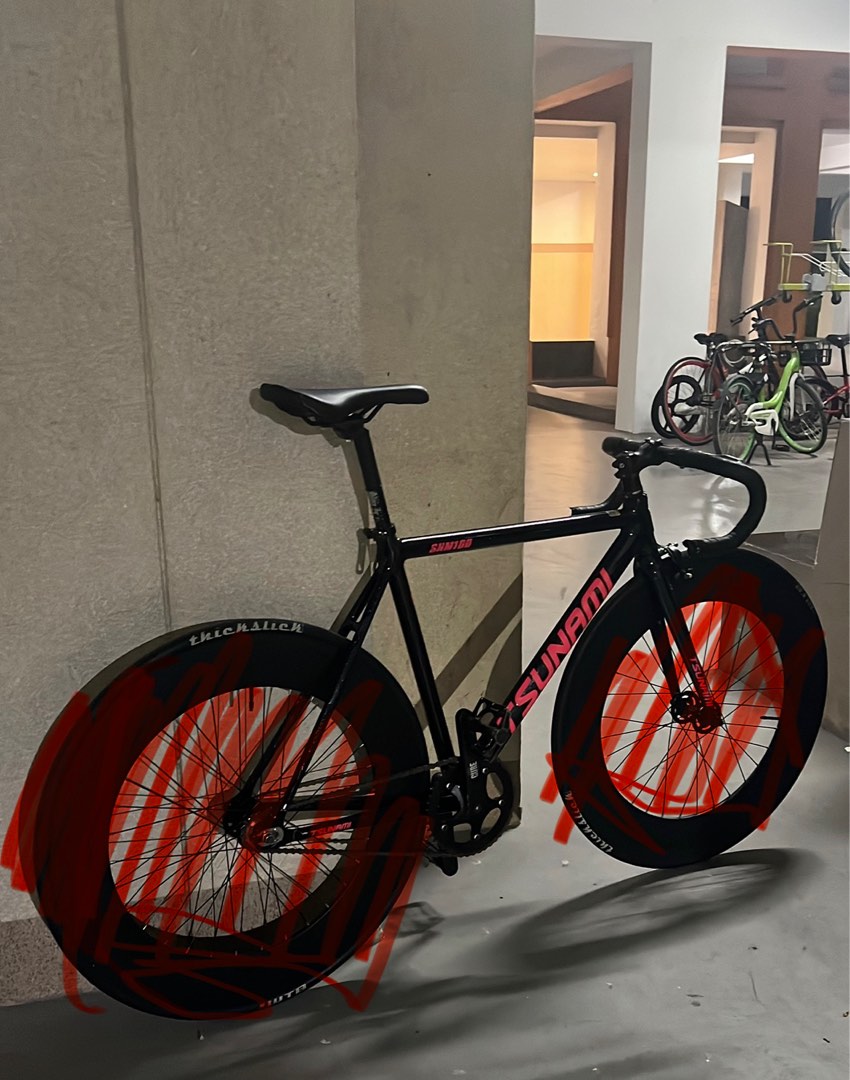 Tsunami Frameset with parts WTS, Sports Equipment, Bicycles & Parts ...