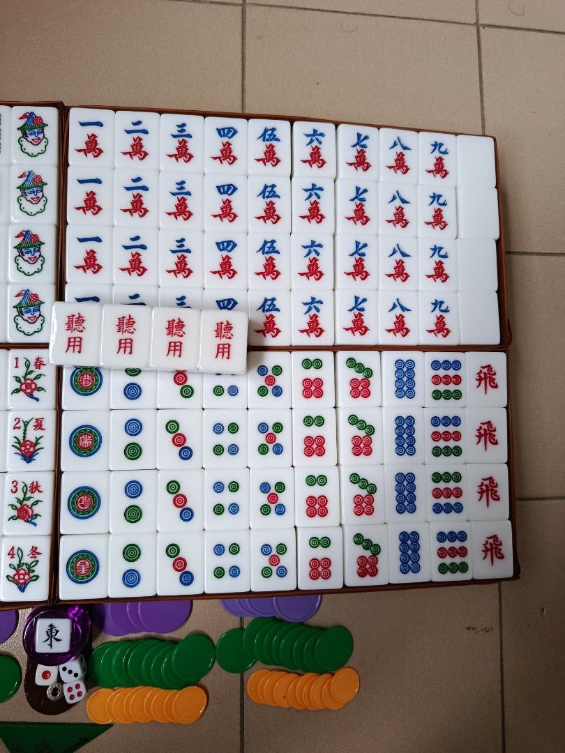 164 Tiles Mahjong Set, Hobbies & Toys, Toys & Games on Carousell