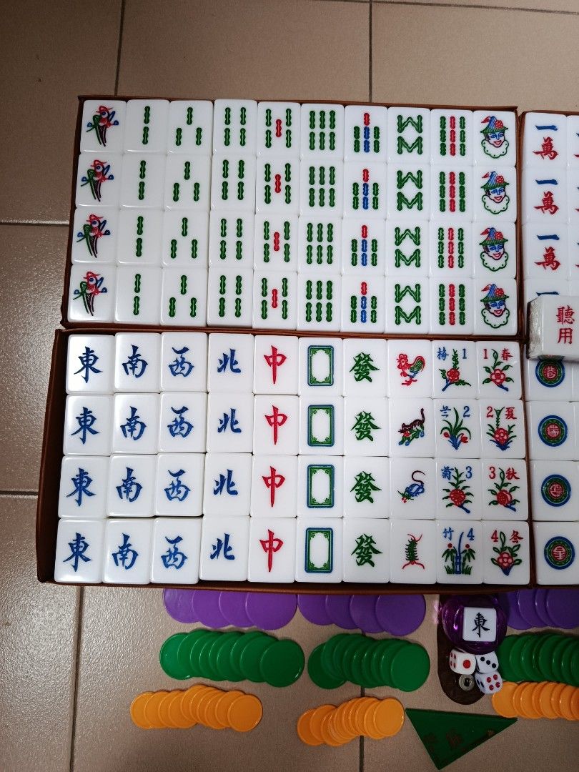 164 Tiles Mahjong Set, Hobbies & Toys, Toys & Games on Carousell