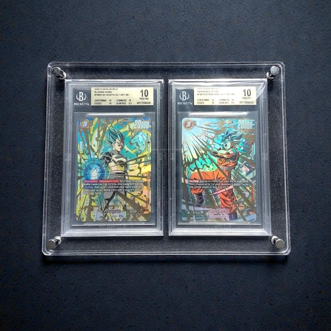 2024 Dragon Ball Super Top 16 Prize Cards Goku FB01-015 x Vegeta BGS 10 ...