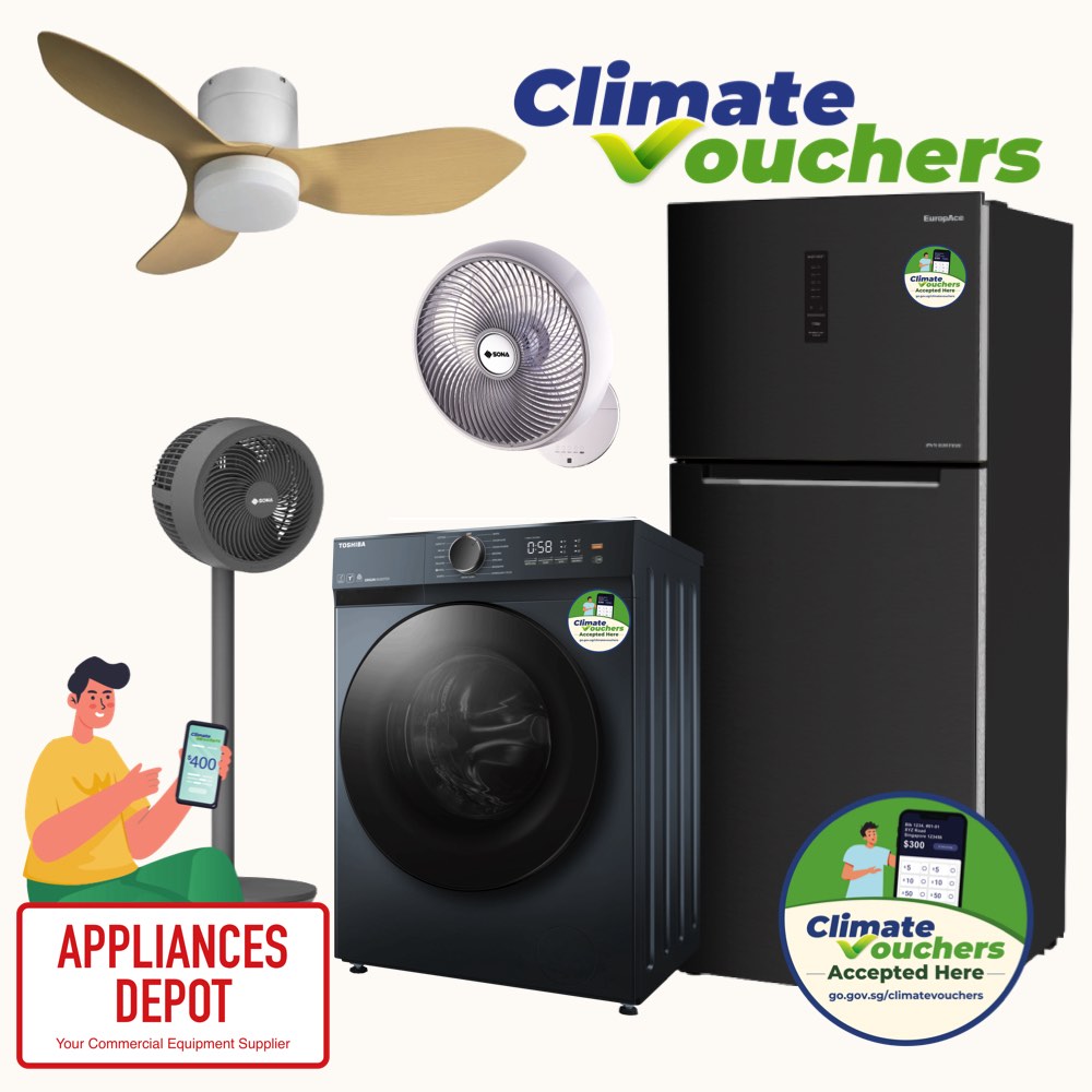 ♻️ Climate Voucher Accepted Here! ♻️ Fridge / Washing Machine / Fan ...