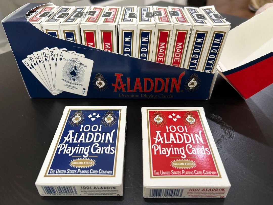 Aladdin 1001 Poker Cards Made in USA Complete Deck, Hobbies & Toys ...