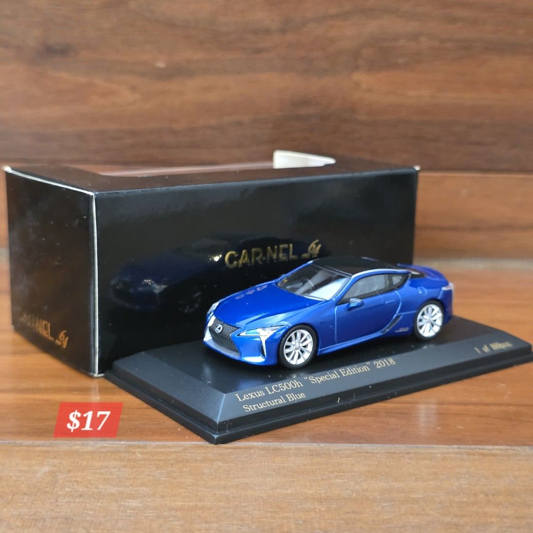 Carnel 1/64 Lexus LC500h Blue Kyosho not tomica hotwheels mini gt ...