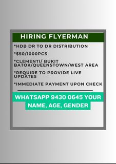 Flyer Jobs | Carousell Singapore