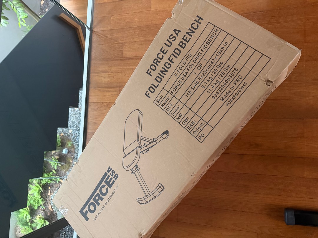 Force USA Folding FID Bench, Sports Equipment, Exercise & Fitness ...