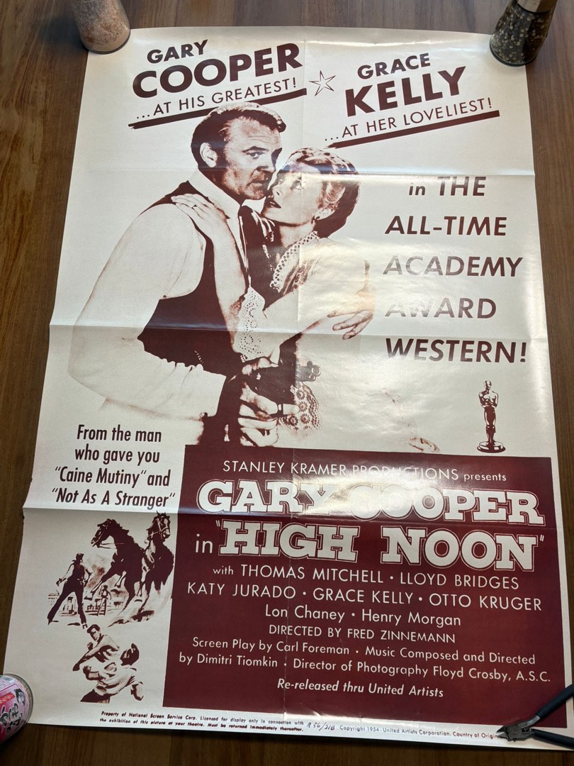 High Noon movie poster, Hobbies & Toys, Art & Prints on Carousell