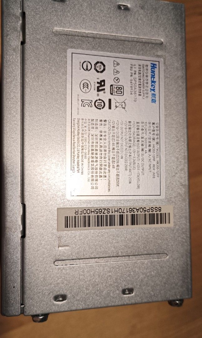 Huntkey Power Supply 250W, Computers & Tech, Parts & Accessories ...