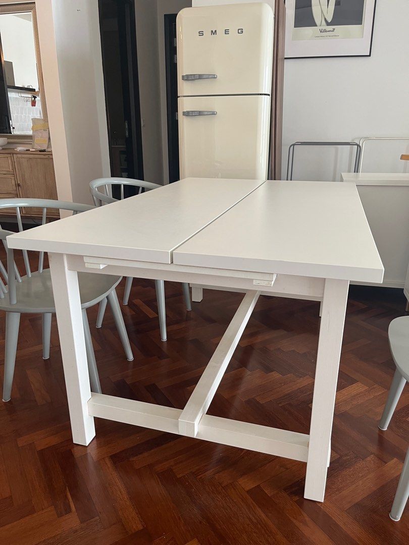 IKEA NORDVIKEN Extendable Table, Furniture & Home Living, Furniture ...