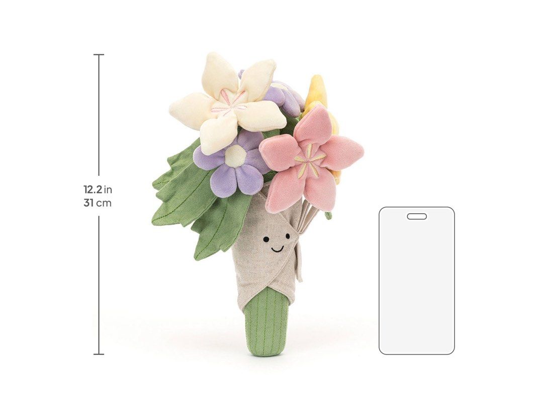 Jellycat Amuseables Bouquet Of Flowers, Hobbies & Toys, Toys & Games on ...