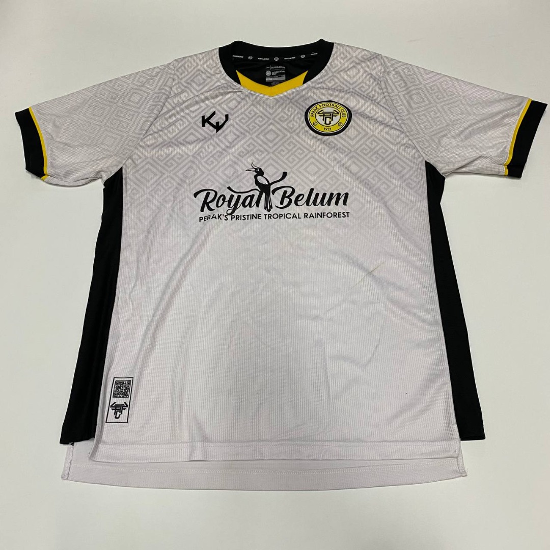 Jersey used perak fc away kit jersi, Men's Fashion, Activewear on Carousell