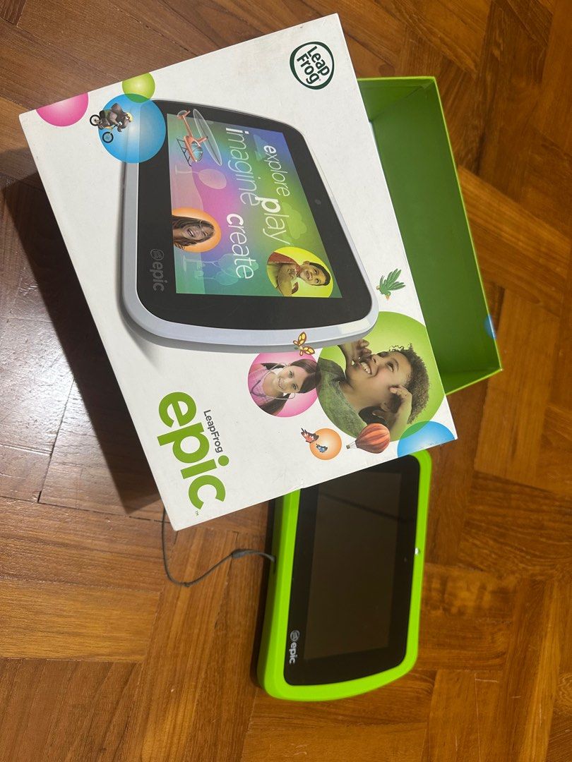 LeapFrog Epic Kids Tablet - Green, Babies & Kids, Infant Playtime on ...
