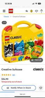 LEGO Classic Creative Suitcase, Hobbies & Toys, Toys & Games on Carousell