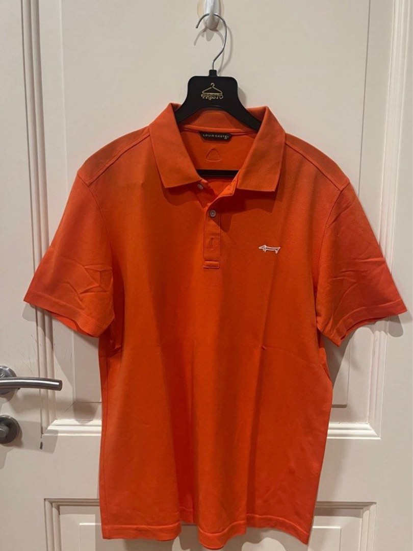 LOUIS CASTEL orange dog golf shirt, Men's Fashion, Tops & Sets, Tshirts ...