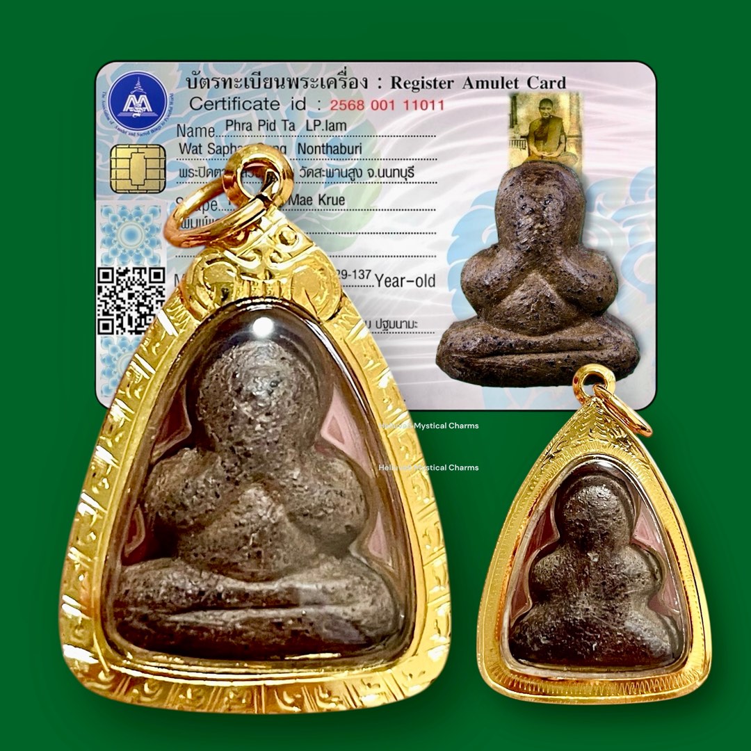 LP Iam Phim Jaek Mae Khraw Phra Pidta Wat Saphan Sung BE2431-2439 ...