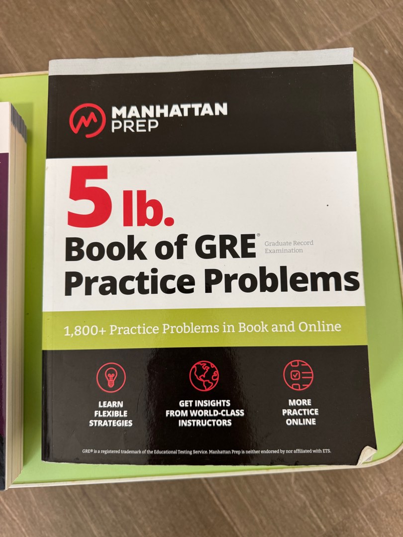 Manhattan Prep 5 lb. Book of GRE Practice Problems, Hobbies & Toys ...