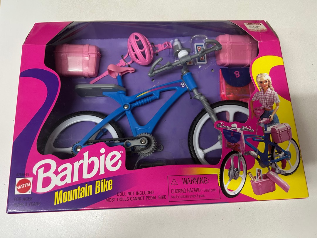 《全新》Mattel Barbie Mountain Bike 玩具, 興趣及遊戲, 玩具 & 遊戲類 - Carousell