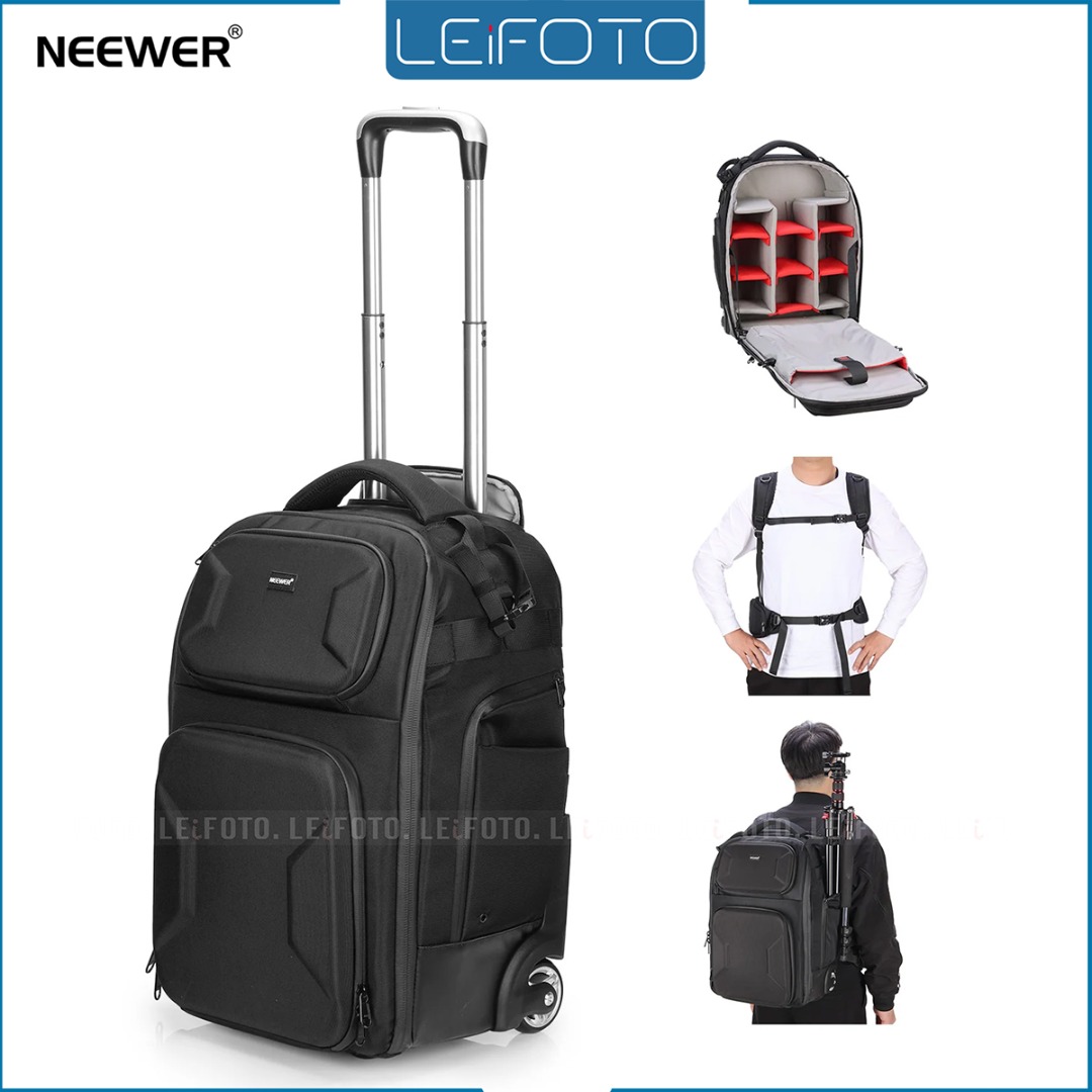 NEEWER PB027 Carry On Camera Roller Bag,Camera Bag, Photography ...