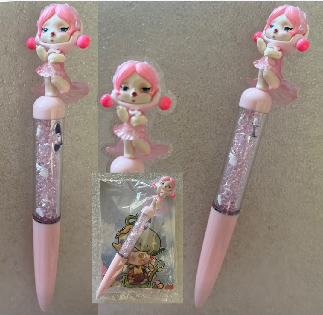 New Popmart SP Skull Panda inspired pop bean ballpoint Pen, Hobbies ...