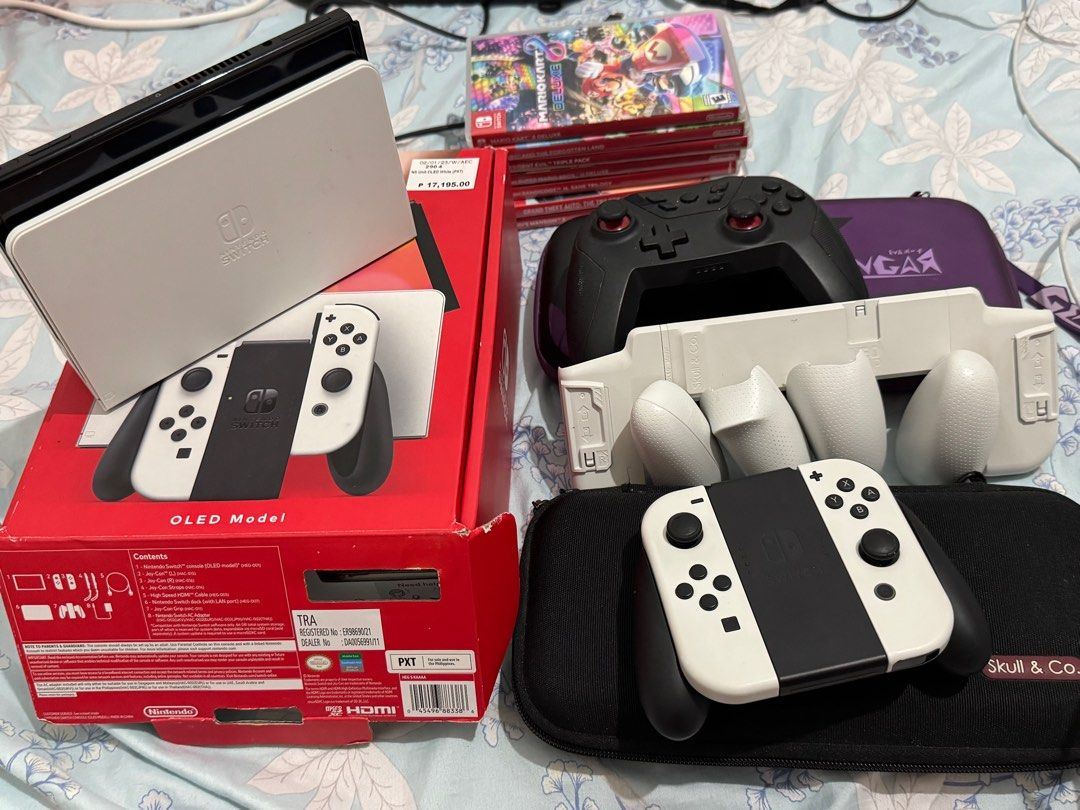 NINTENDO SWITCH OLED with 6 Physical Games 21K All in, Video Gaming ...