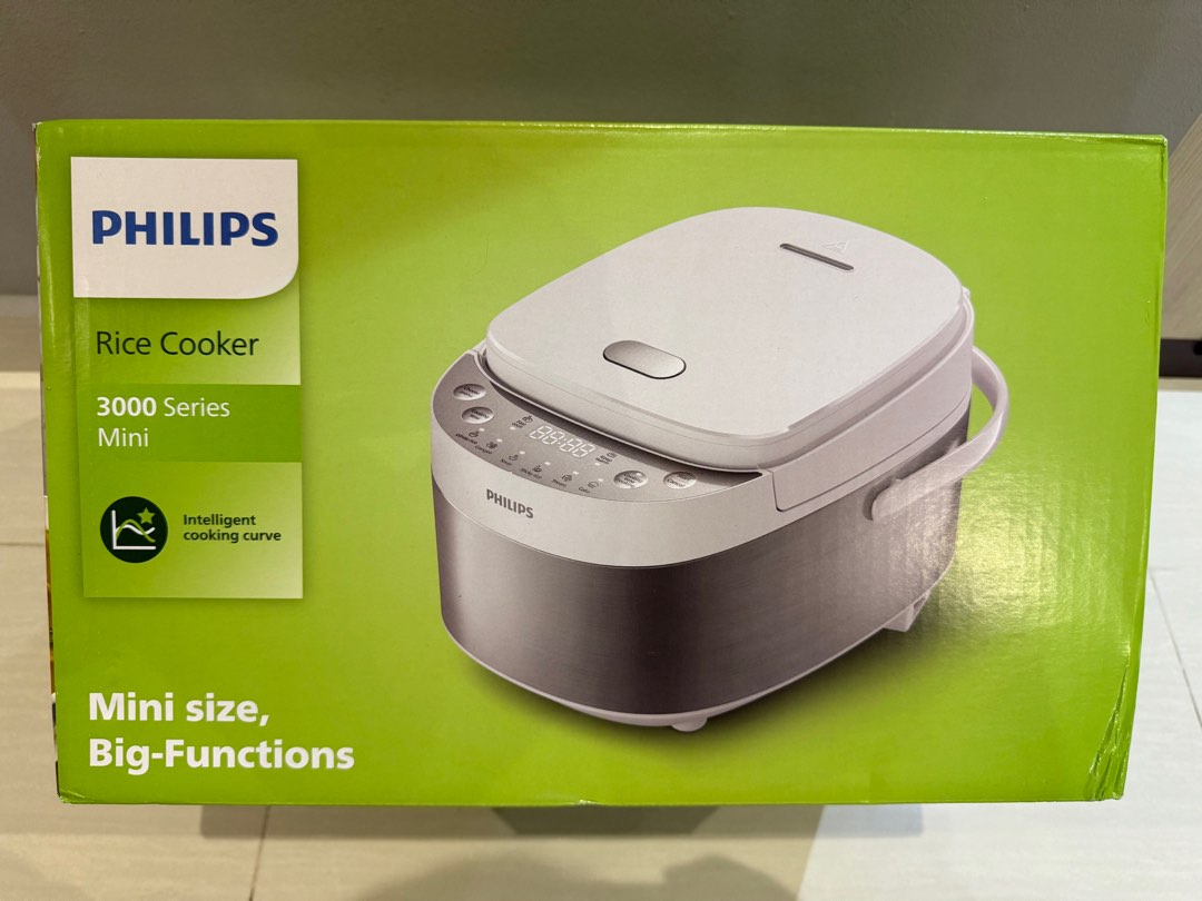 Philips Rice Cooker 3000 Series Mini HD3170, TV & Home Appliances ...