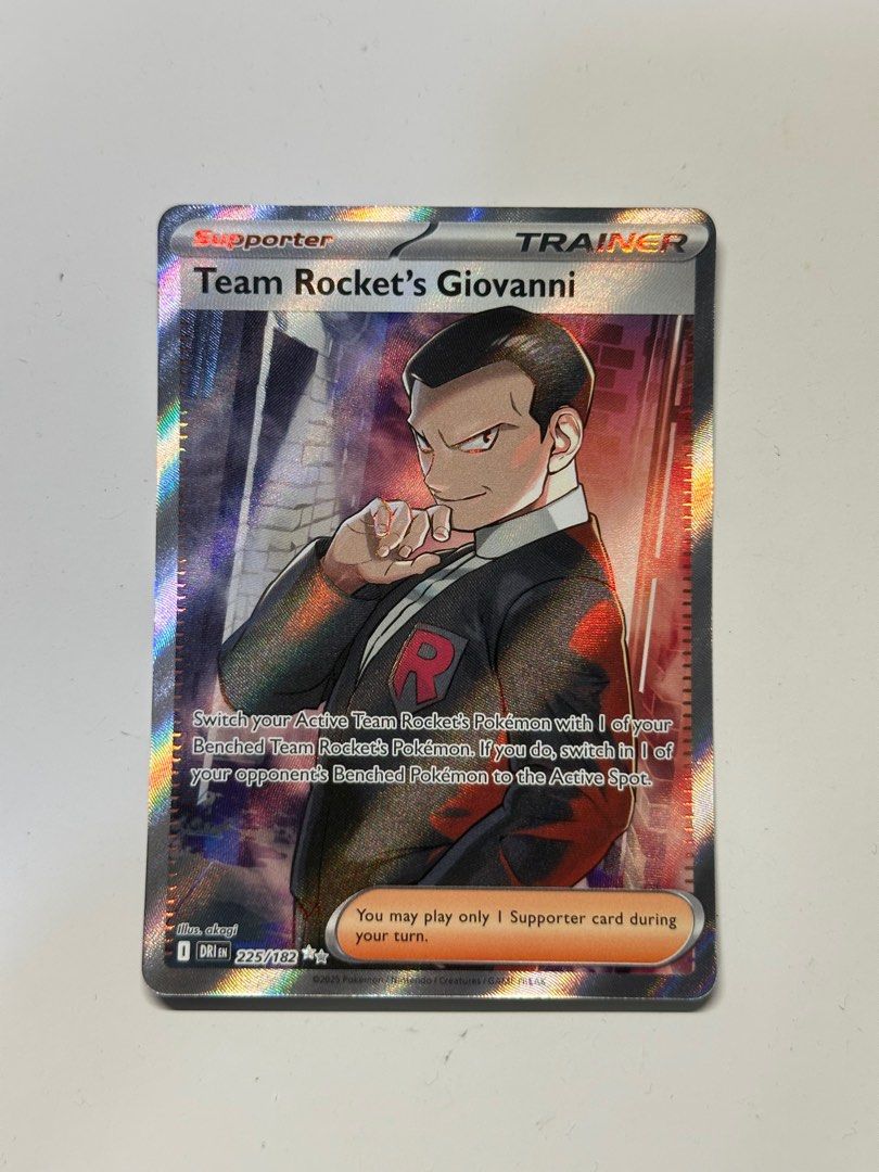 Pokemon Destined Rivals Team Rocket’s Giovanni #225, Hobbies & Toys ...