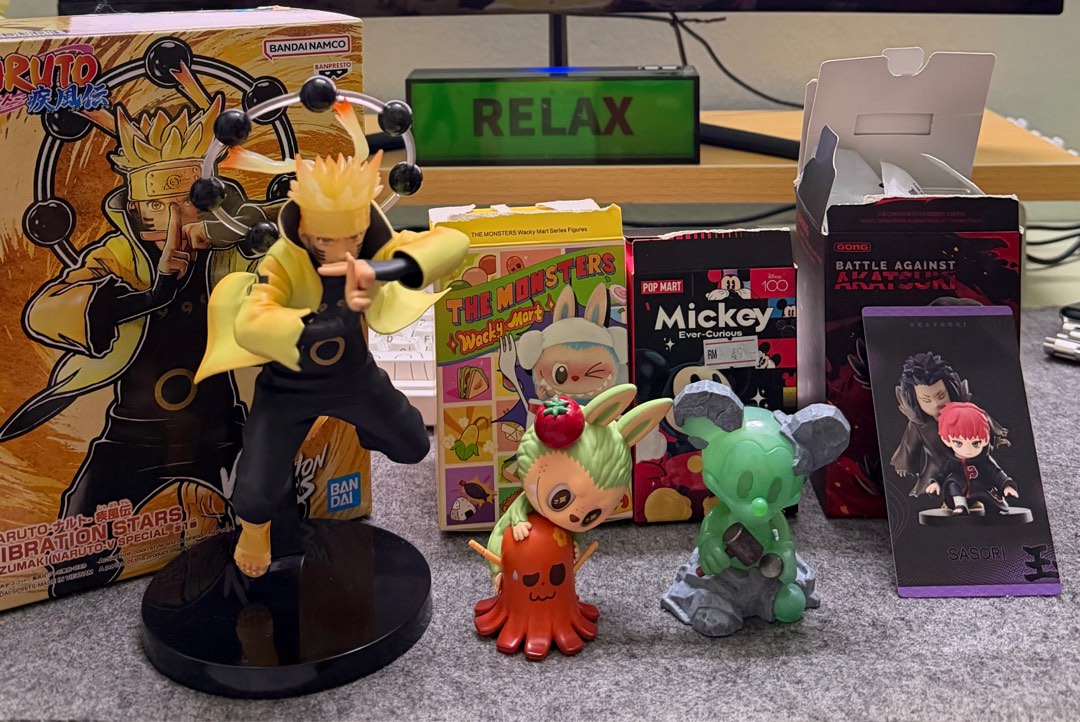 POPMART BANDAI NARUTO & MICKEY & LABUBU SET, Hobbies & Toys, Toys ...