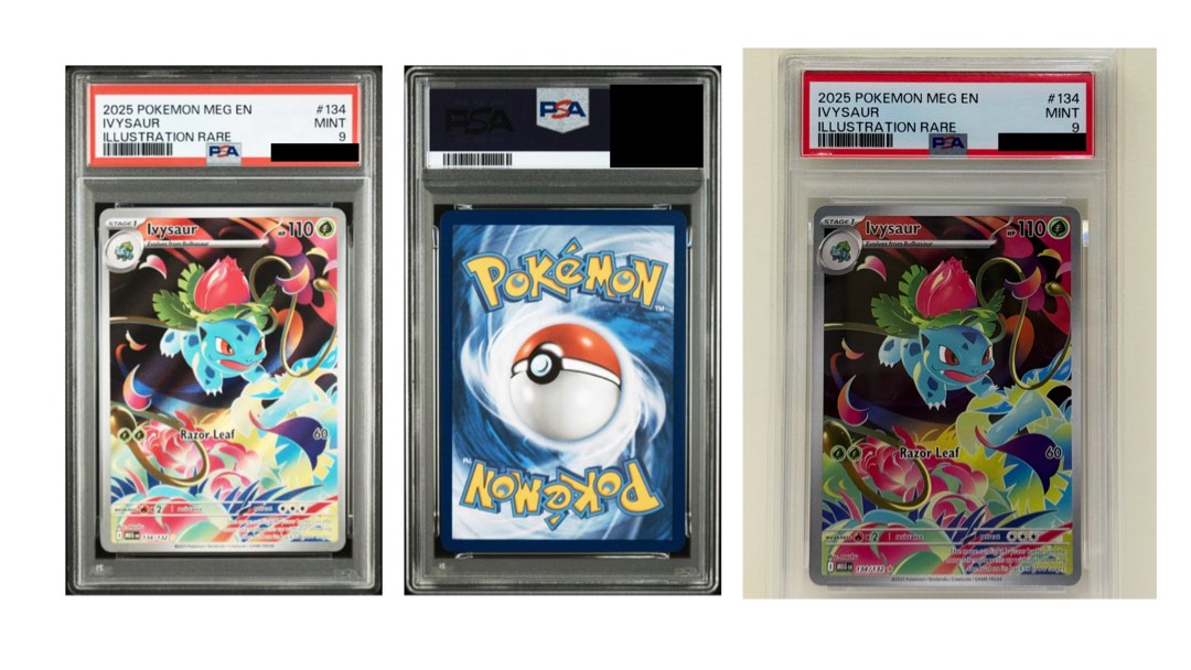 PSA 9 2025 POKEMON MEG EN-MEGA EVOLUTION #134 IVYSAUR ILLUSTRATION RARE ...