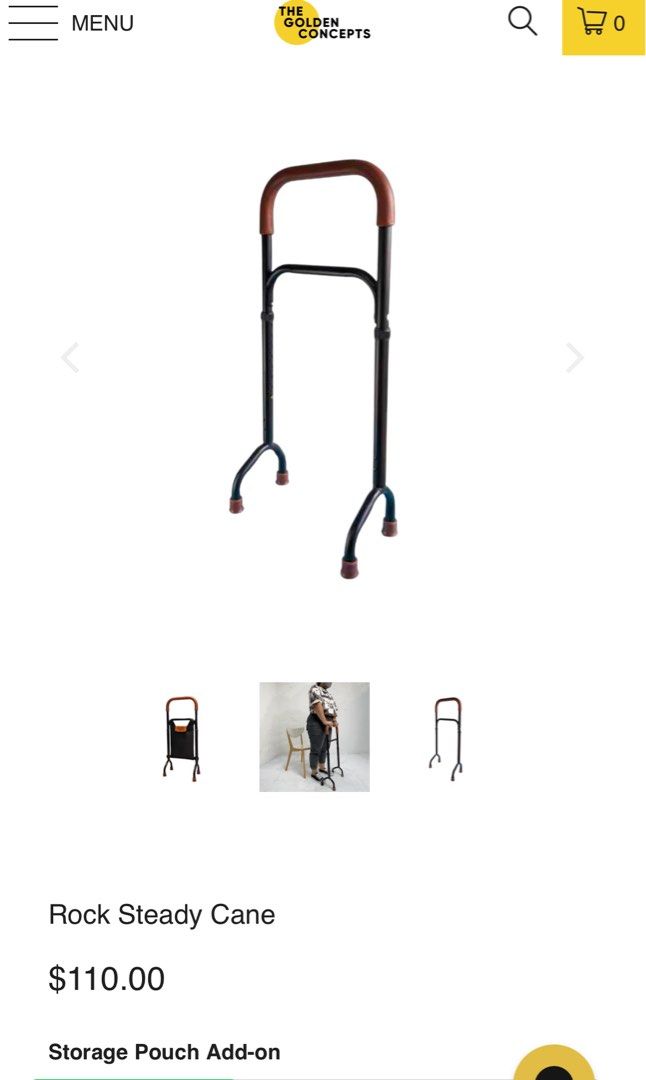 Rock Steady Cane - Mobility Aid, Health & Nutrition, Assistive ...