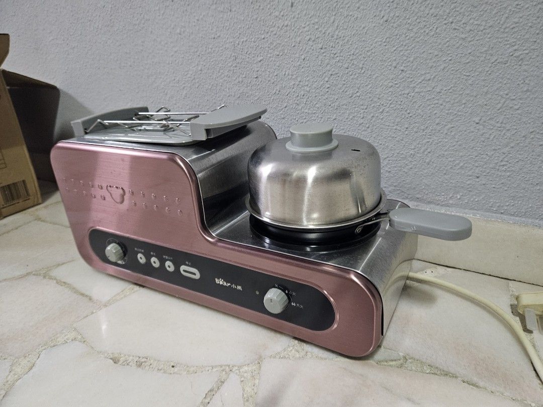 BEAR 4-in-1 Toaster Breakfast Set | Breakfast Station with Frying Pan ...