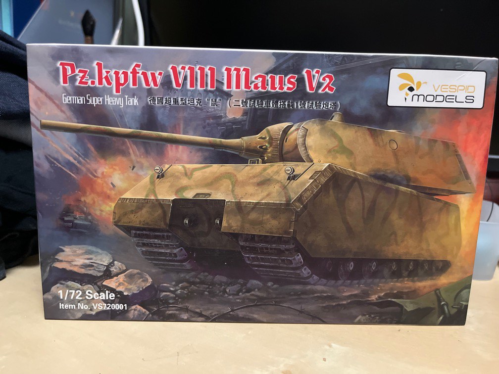 Vespid Models 1/72 German Tank 鼠形坦克, 興趣及遊戲, 玩具 & 遊戲類 - Carousell