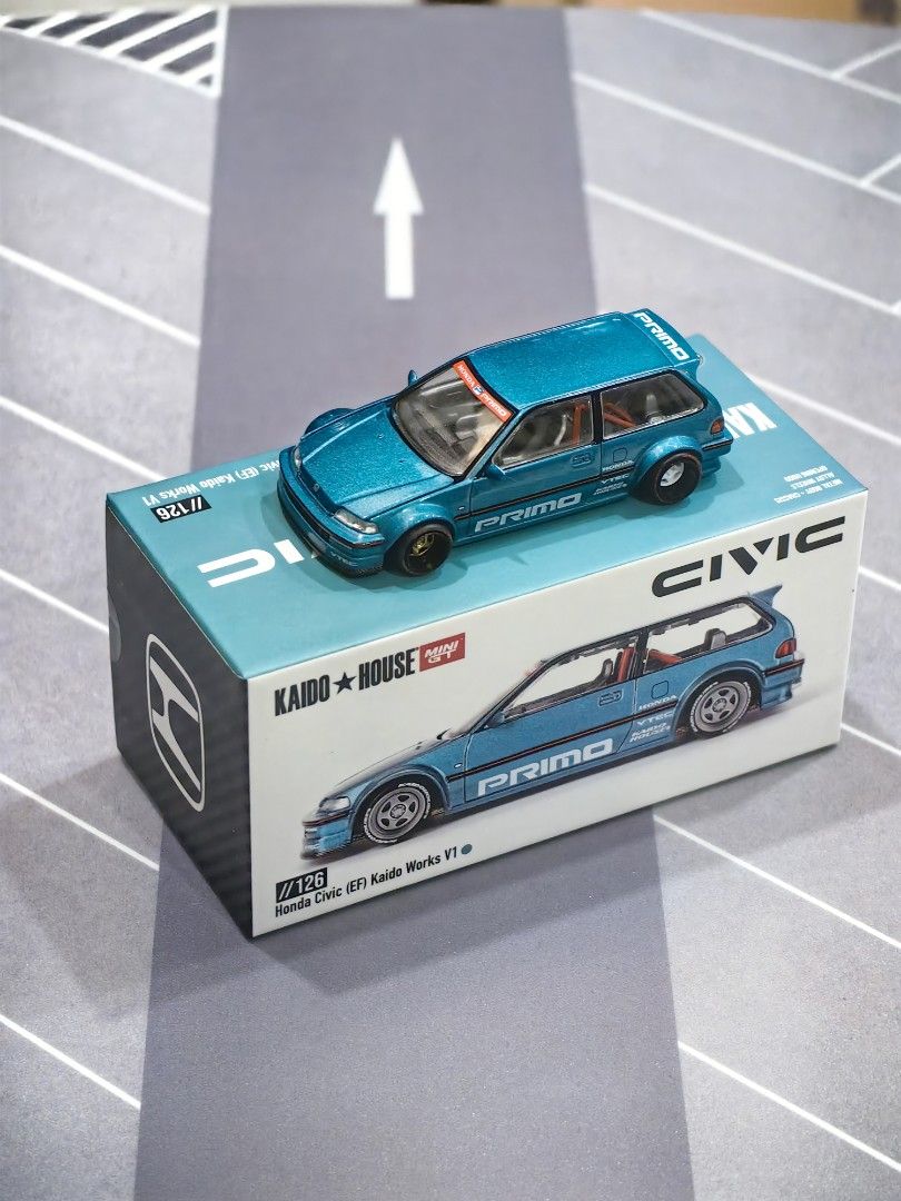 Kaido House #126 : Honda Civic EF Kaido Works V1 (Unseal /Mint/Wheels ...