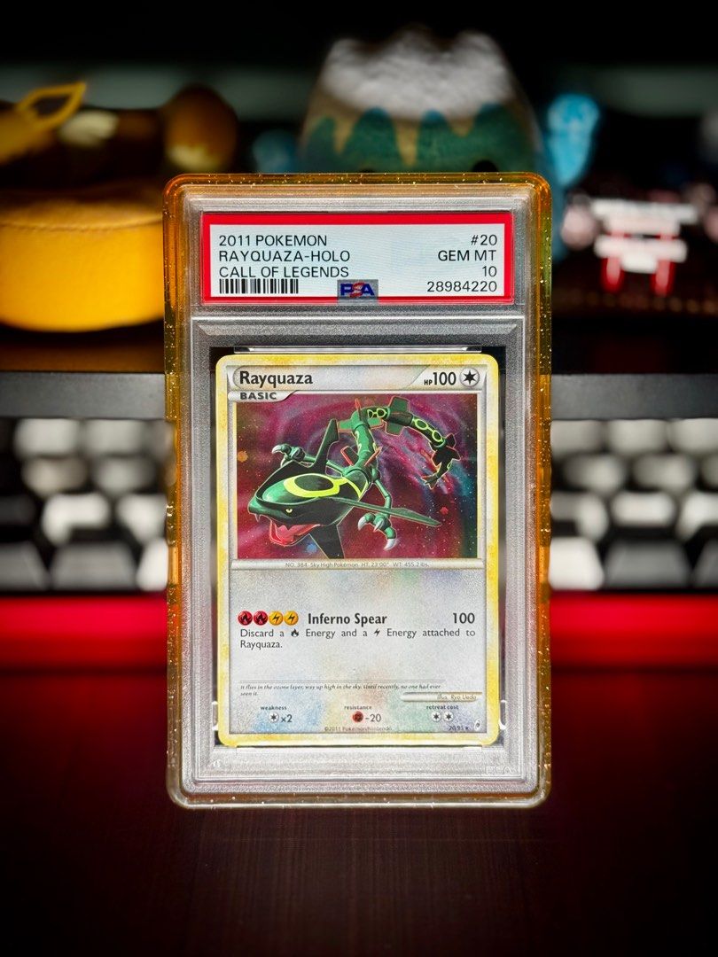 2011 Pokemon Rayquaza Holo Call of Legends PSA 10, Hobbies & Toys, Toys ...
