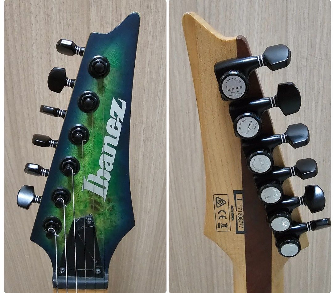 2017 Ibanez Iron Label RGDIX6MPB Surreal Blue Burst RGD Steel String ...