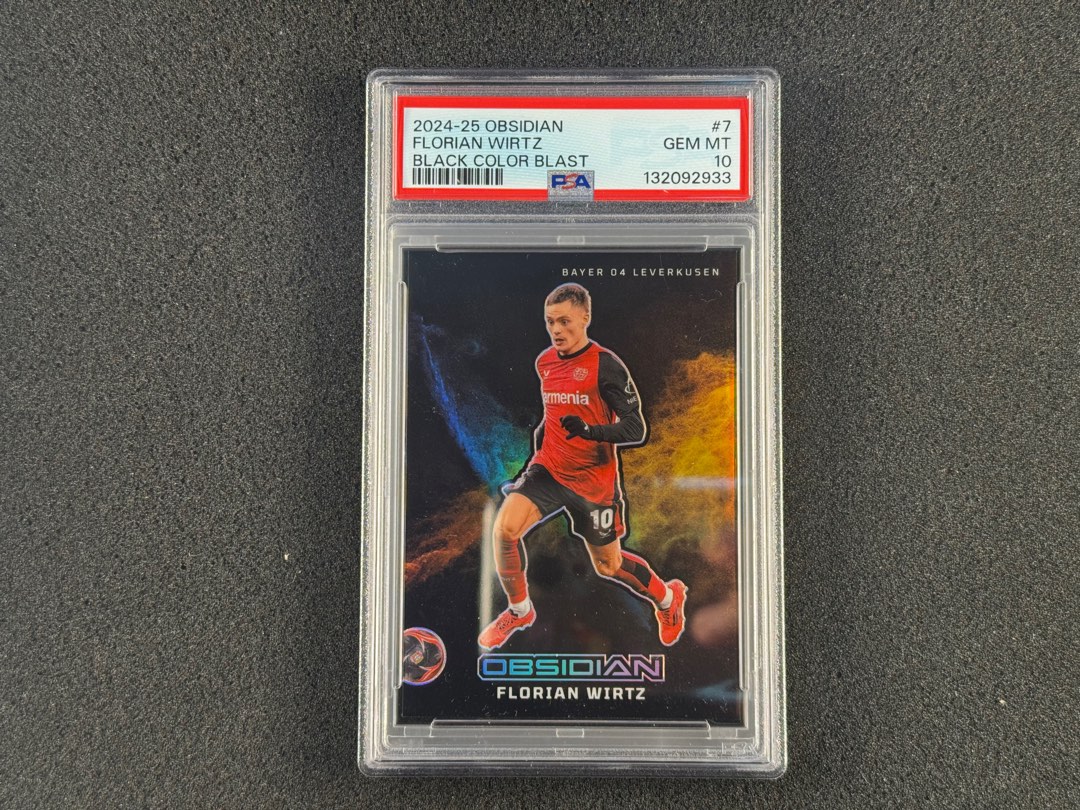 2024-25 Obsidian Florian Wirtz Black Color Blast PSA 10, Hobbies & Toys ...