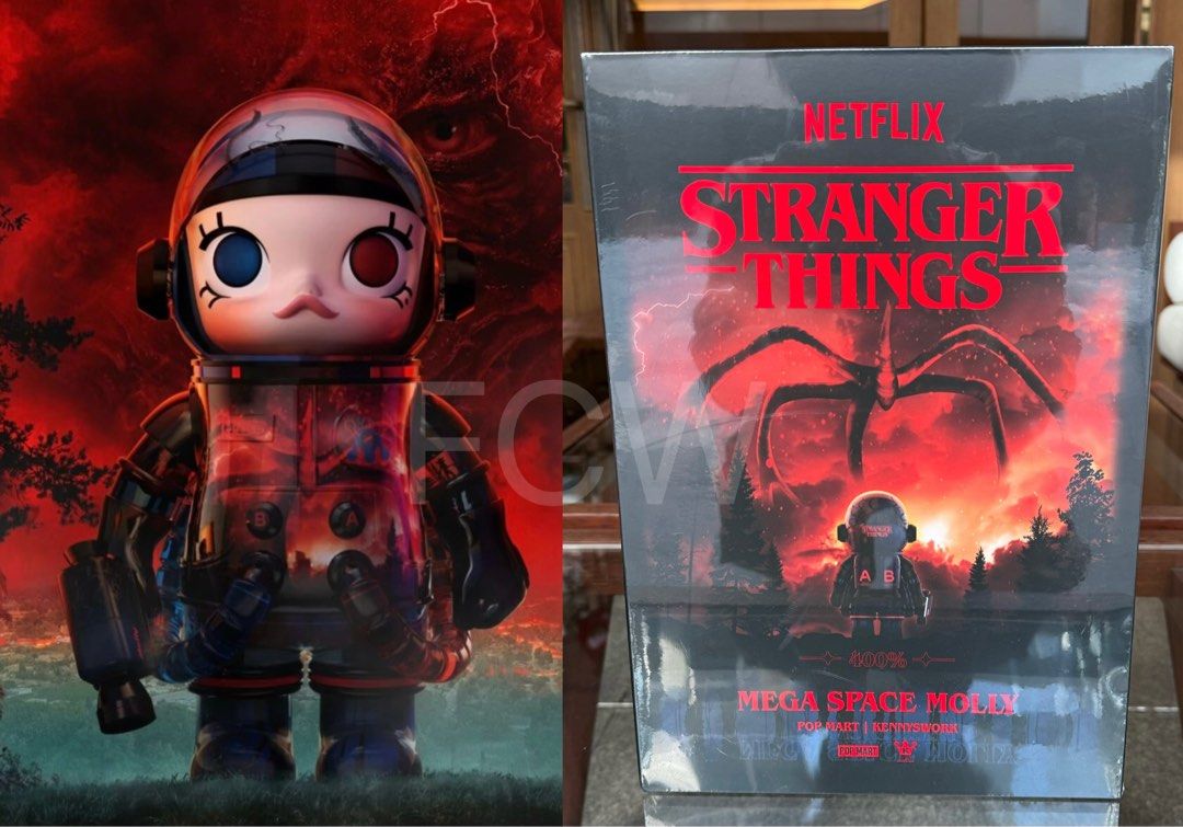 400% MEGA SPACE MOLLY STRANGER THINGS怪奇物語 限定 LIMITED 宇航員 太空人 POP MART ...